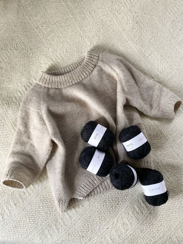 BA Sweater Knitting Pattern – Hip-Length, Folded Neck & Side Slits