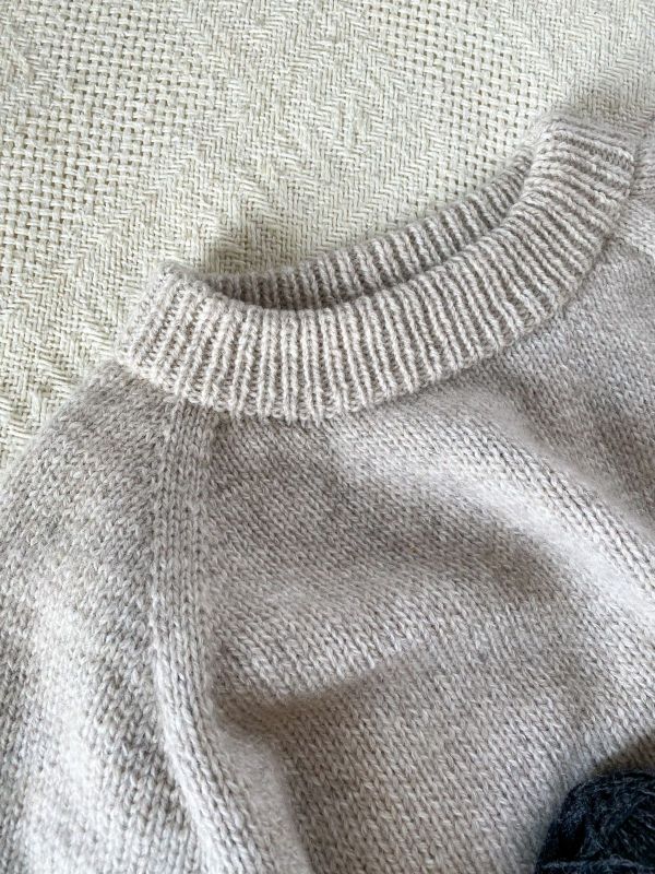 BA Sweater Knitting Pattern – Hip-Length, Folded Neck & Side Slits