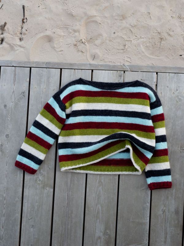 Knitting pattern for the Striped Muse sweater