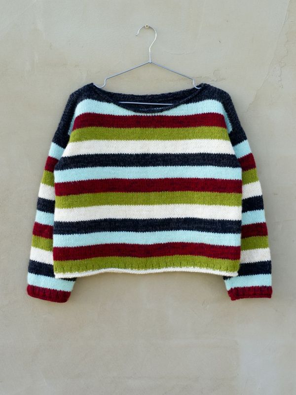 Knitting pattern for the Striped Muse sweater