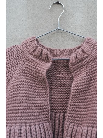 Pink Sheep Cardigan Knitting Pattern – Short, Balloon Sleeves ...