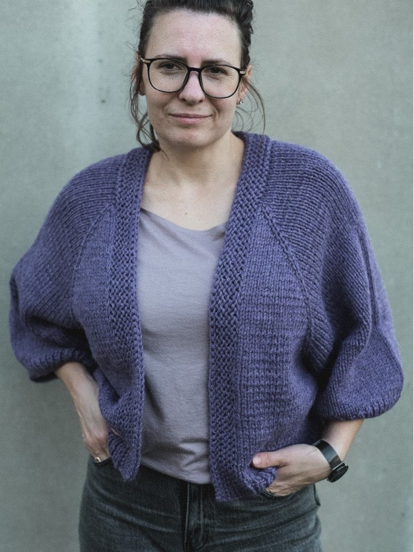 Knitting pattern for Butterfly cardigan
