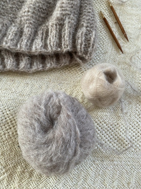 Ruke Fluffy Cardigan Knitting Pattern – Oversized, Balloon Sleeves ...